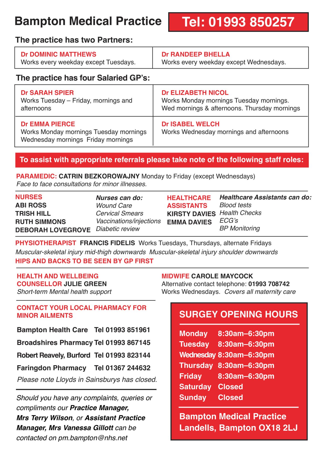 Bampton Medical Practice | Bampton Community Hub